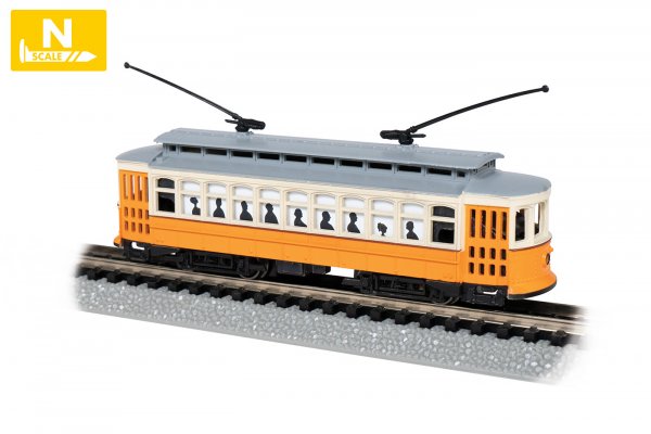 Brill Trolley - Orange Cream & Gray [61089] - $79.00 : Bachmann Trains ...